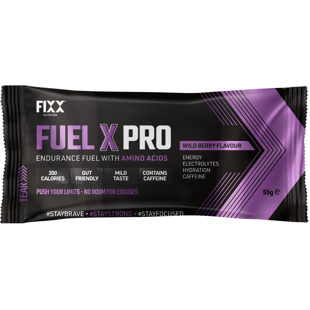 FUEL X PRO 55G SACHET WILD-BERRY CAFFEINATED - Fixx Nutrition