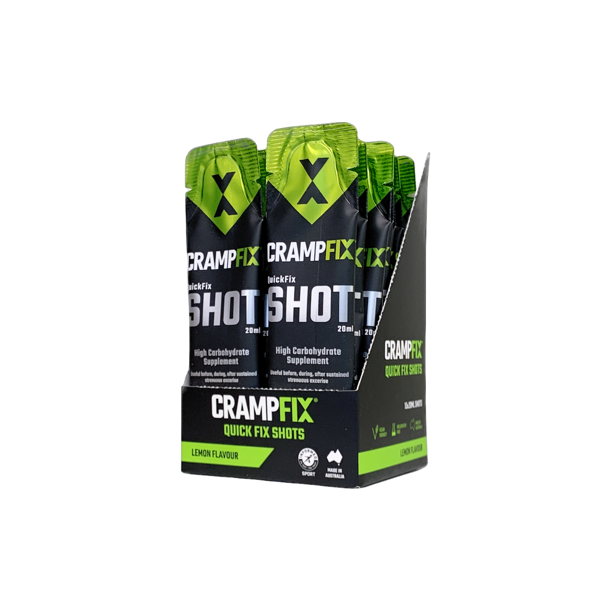 CRAMPFIX 20ML SHOT BOX of 15 LEMON - Fixx Nutrition